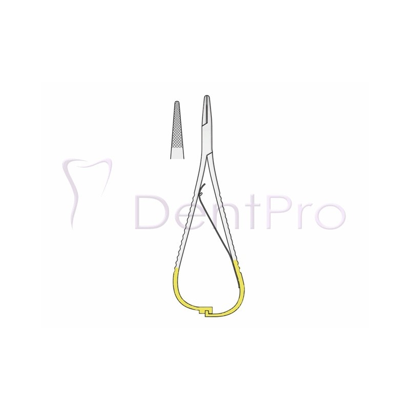 PORTA AGUJA MATHIEU CON TUNGSTENO BADER