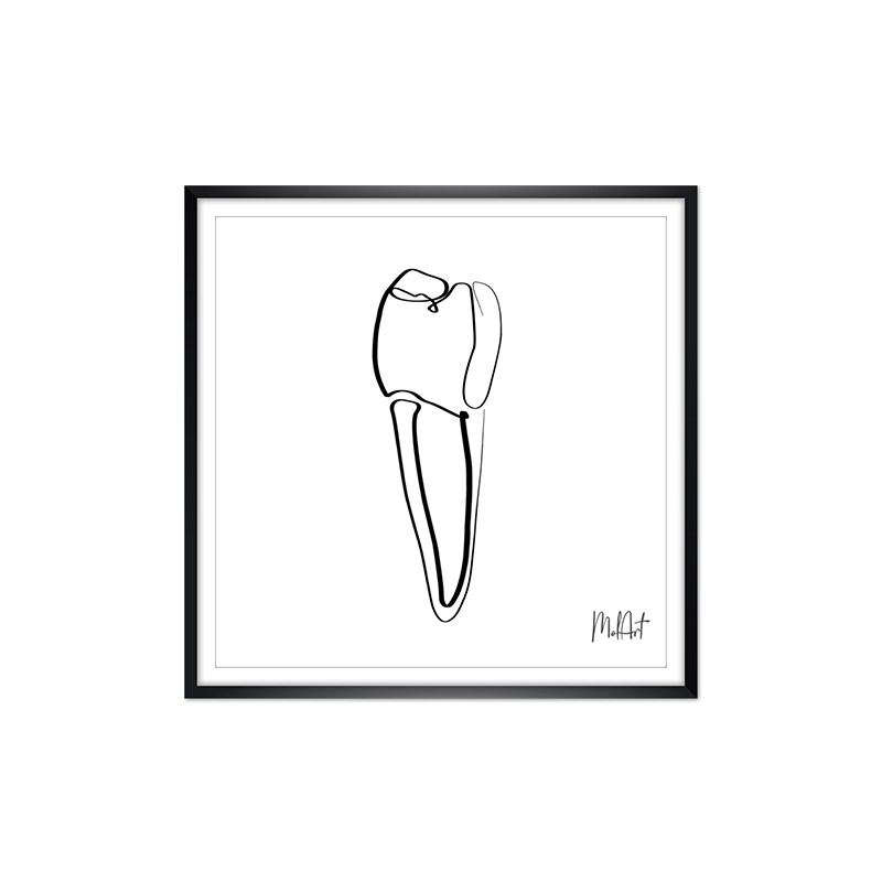CUADRO POSTER PREMOLAR EN ONE LINE ART MARCO NINGUNO TAMAÑO 10 x 10 cm.